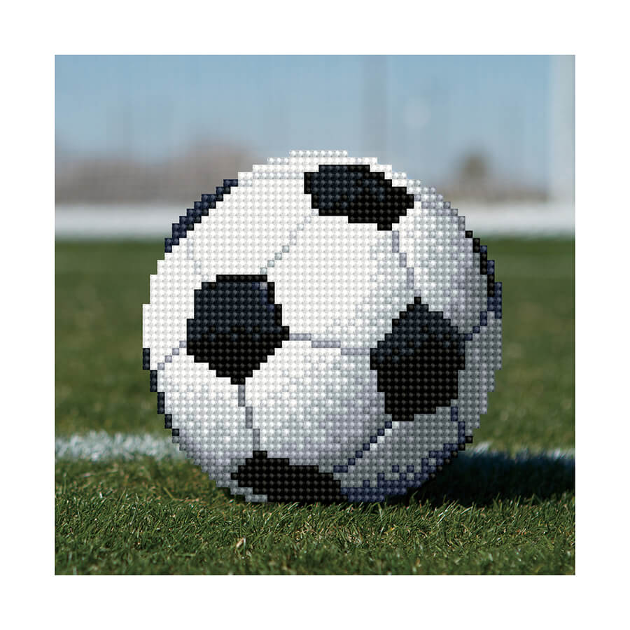 DIAMOND DOTZ DIAMOND ART – SOCCER BALL 20 X 20 CM – MNP DOTZ